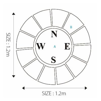 Deco-Pak Compass Rotunda Twilight Paving Kit 1.2m - One Garden