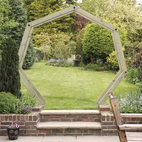 Grange Hexagon Moon Gate - One Garden
