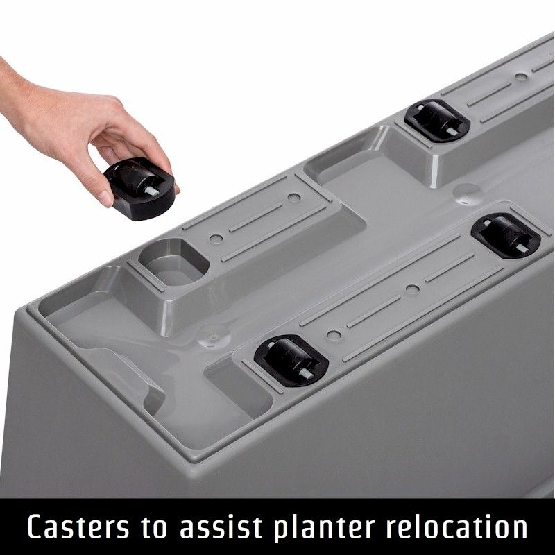 Gardenico Self-watering Mobile Living Wall Kit - 1000mm - Stone Grey ...