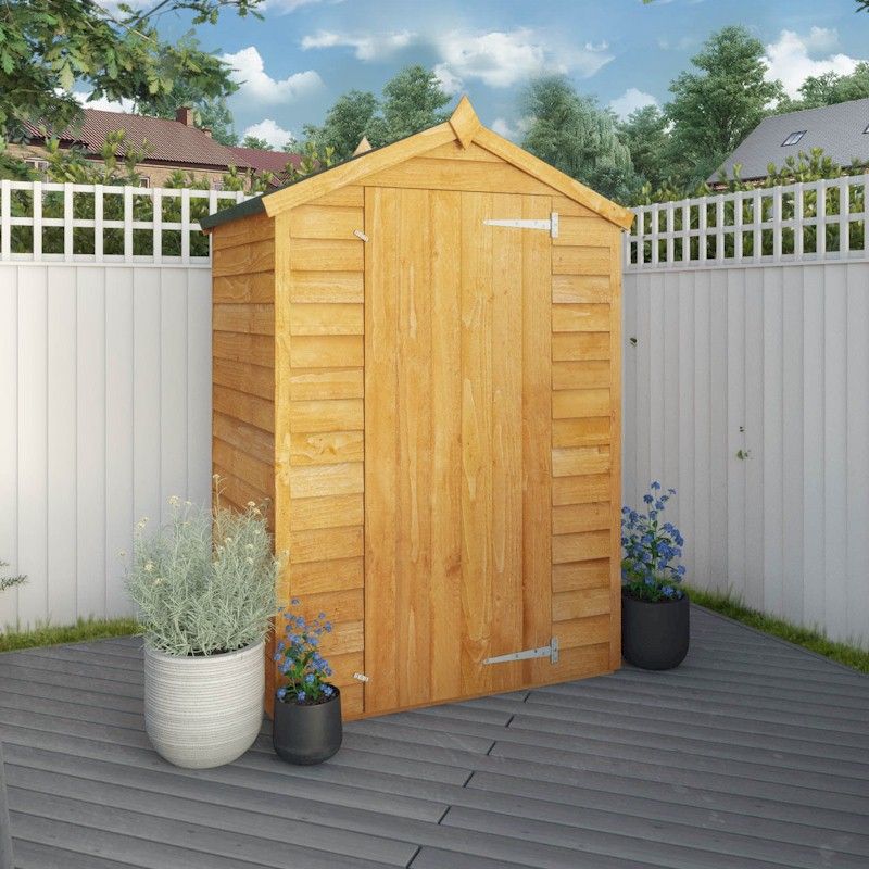 Mercia Overlap Apex Shed 3x4 - Windowless - One Garden