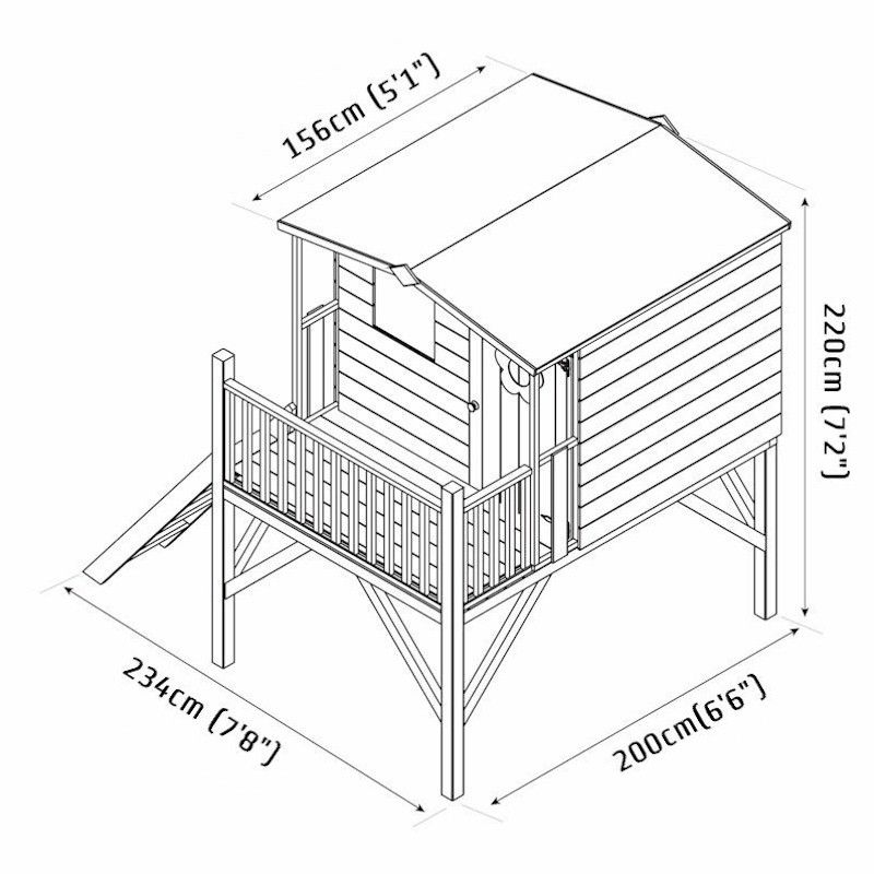 Mercia Poppy Tower Playhouse - One Garden