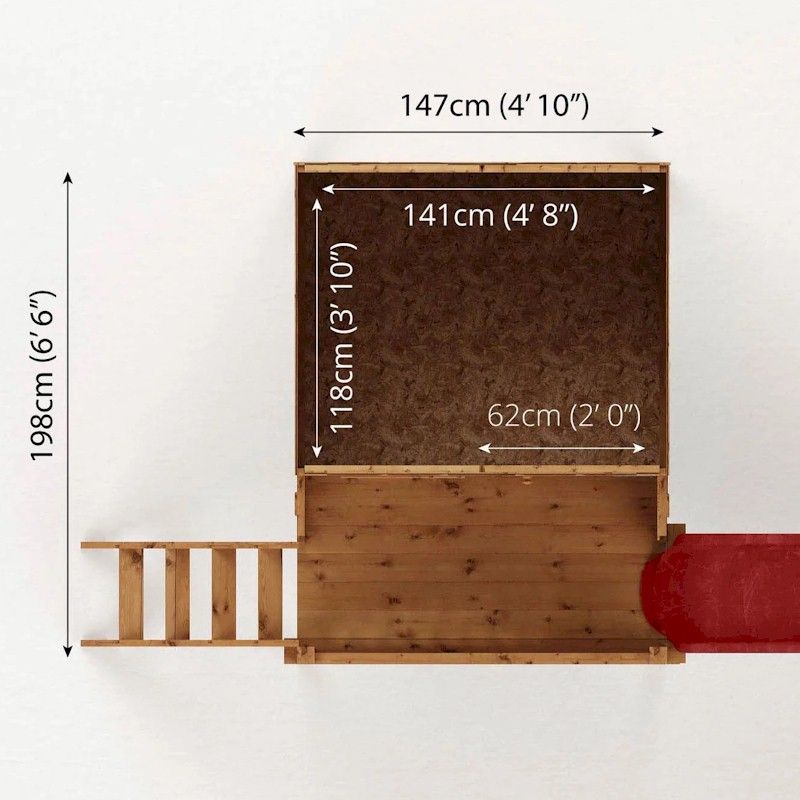 Mercia Poppy Tower Slide Playhouse - One Garden