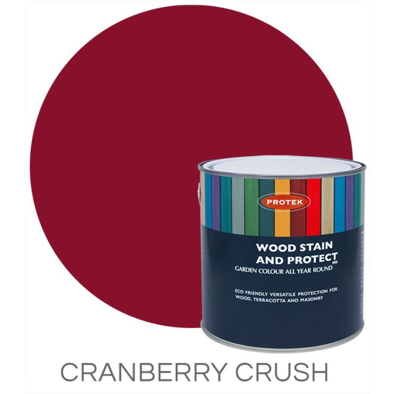 Protek Wood Stain & Protector - Cranberry Crush 1 Litre - One Garden