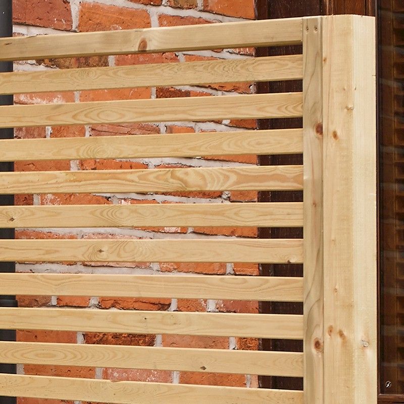 Rowlinson Garden Creations Horizontal Slat Screen - 4 Pack - One Garden
