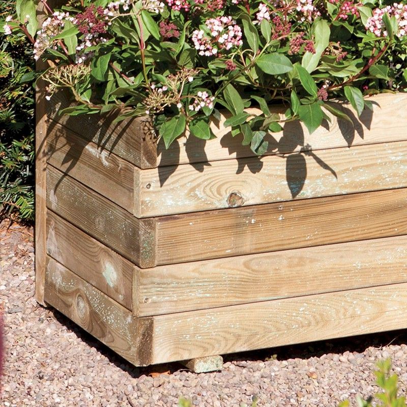 Rowlinson Rectangular Planter & Lattice - One Garden