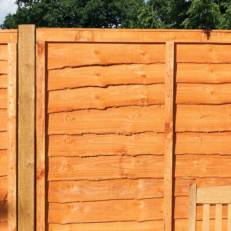 Rowlinson Traditional Lap Panel Dip Treated 4ft x 6ft - One Garden