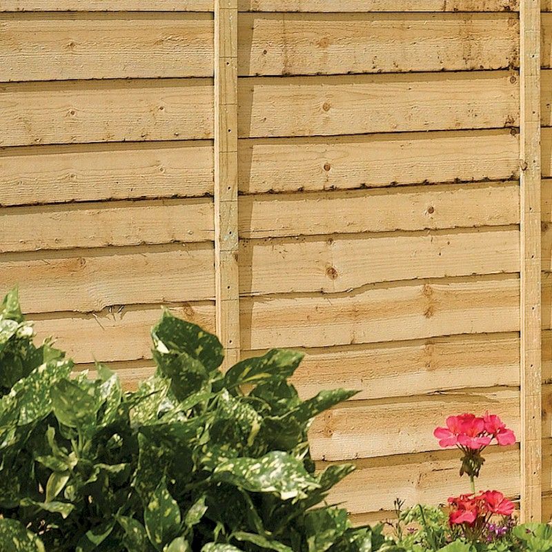 Rowlinson Traditional Lap Panel Pressure Treated 6ft x 6ft - One Garden