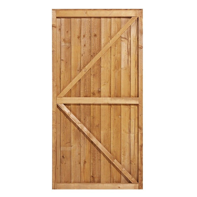 Rowlinson Vertical Board Gate Dip Treated 6ft x 3ft - One Garden