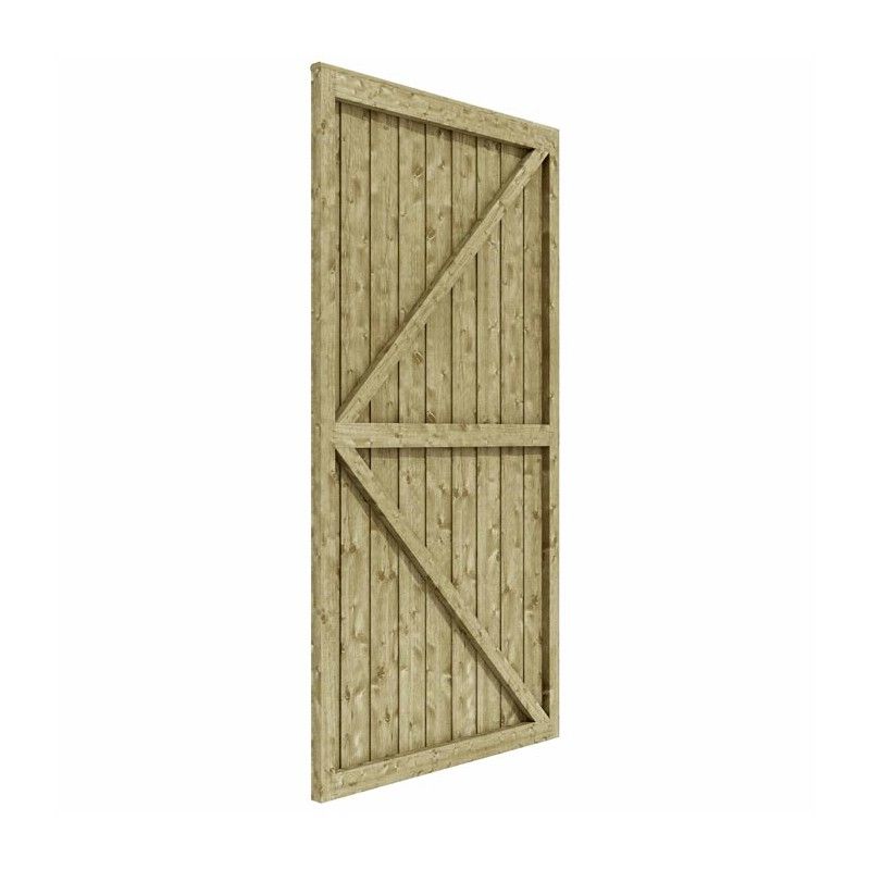 Rowlinson Vertical Board Gate Pressure Treated 6ft x 3ft - One Garden