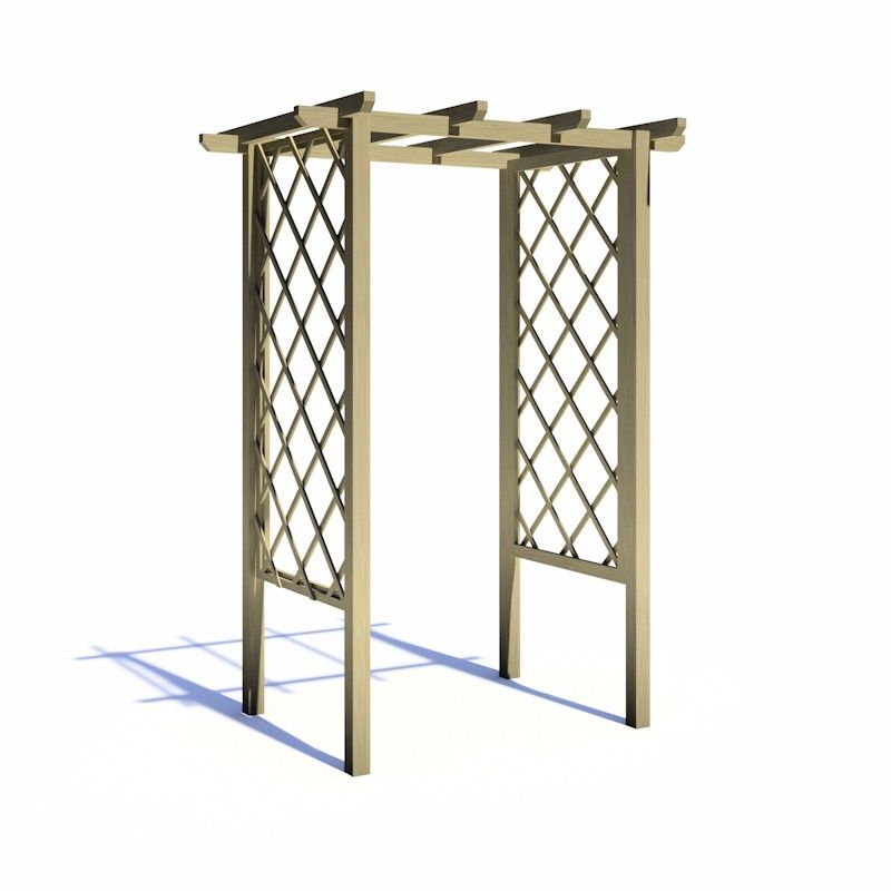 Shire Arch Trellis Pergola 4x3 - One Garden
