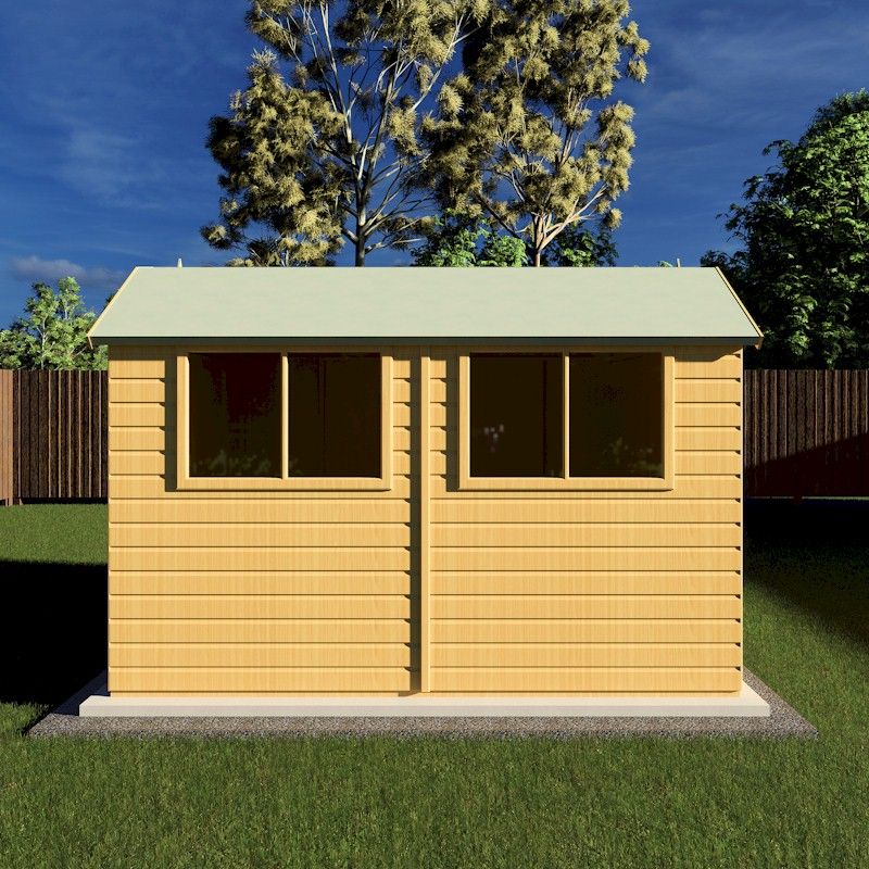 Shire Barn Shed 10x8 with Double Doors - One Garden