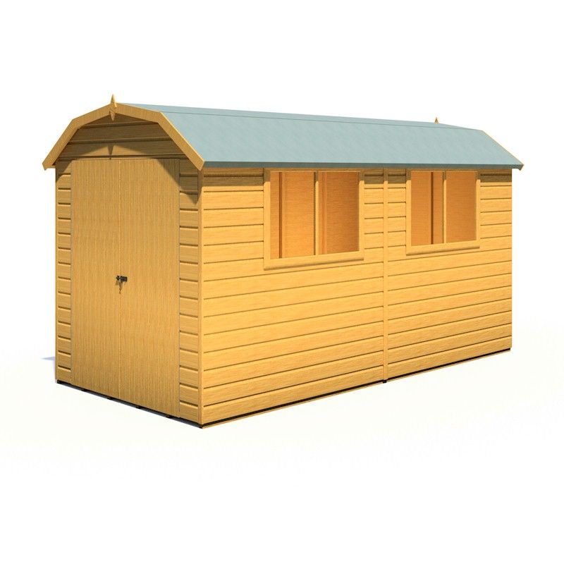 Shire Barn Shed 12x6 with Double Doors - One Garden