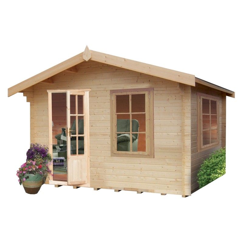 Shire Bucknells 28mm Log Cabin 12x10 - One Garden