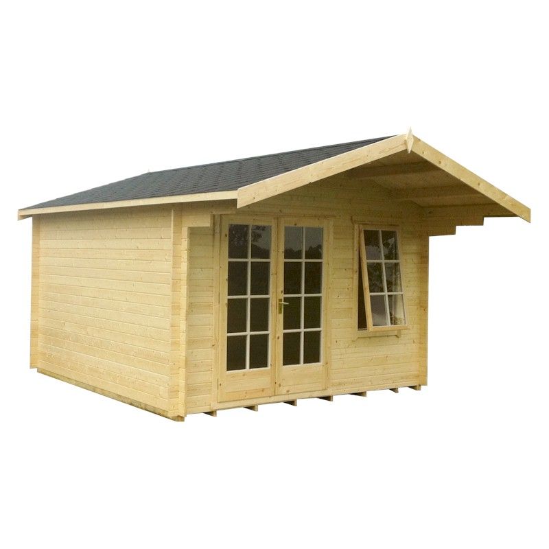 Shire Glenmore 28mm Log Cabin 12x10 - One Garden
