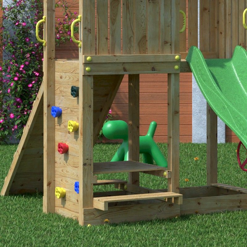 Shire Summit Seeker Scramble Climber With Double Swing - One Garden