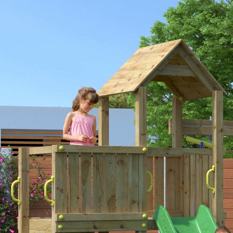 Shire Summit Seeker Scramble Climber With Double Swing - One Garden