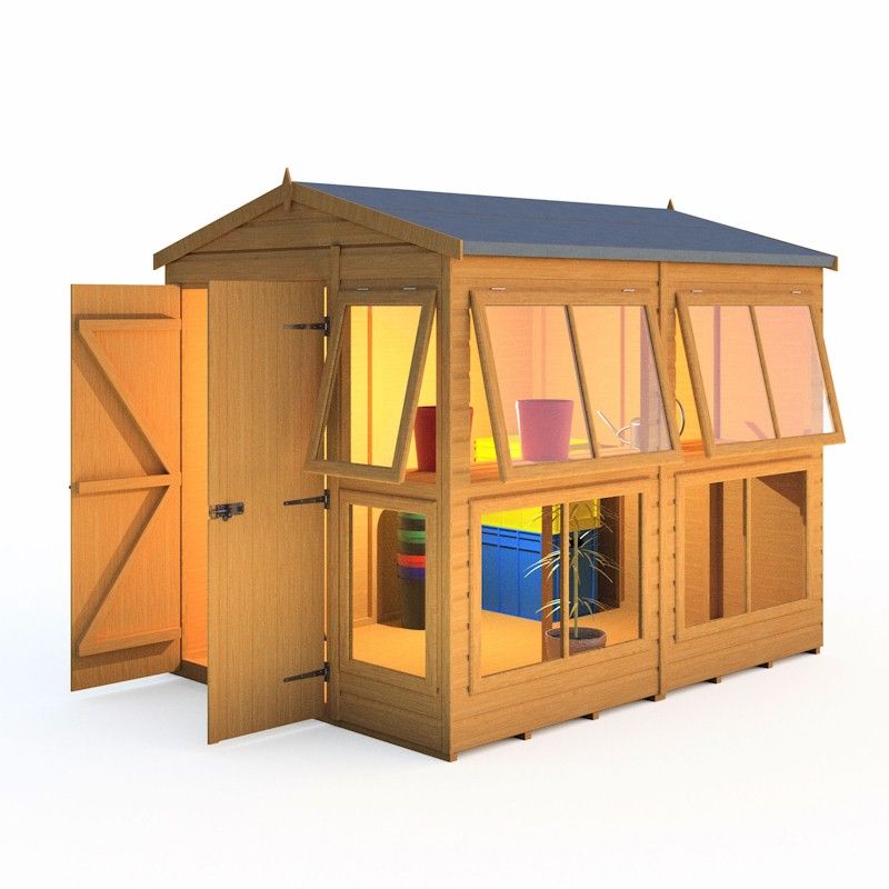 Shire Sun Hut Potting Shed 6x8 - One Garden
