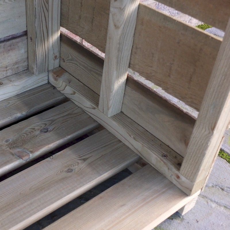 Shire Tall Wall Log Store - One Garden