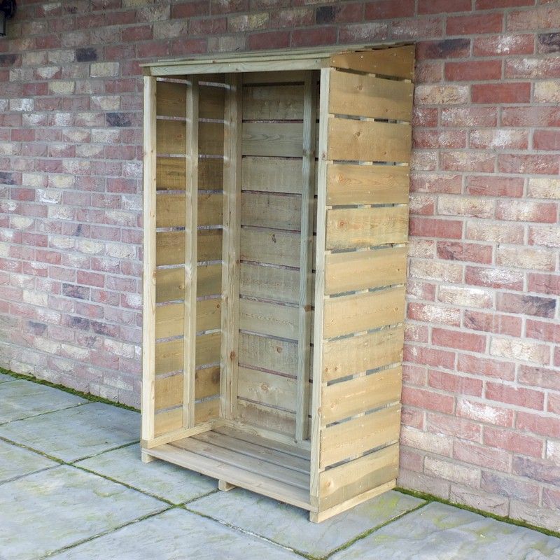 Shire Tall Wall Log Store - One Garden