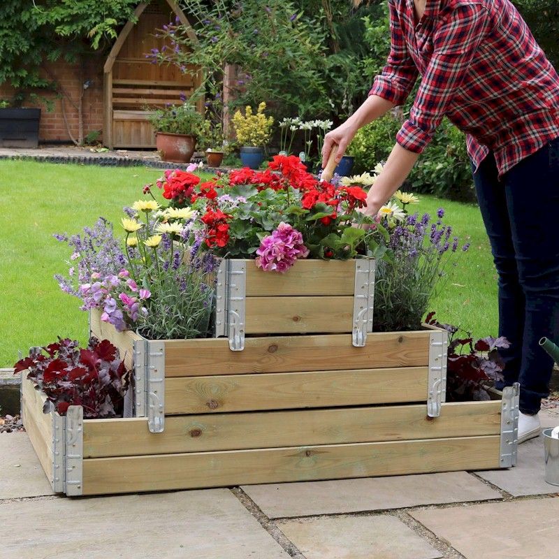 Zest 3 Tier Stackable Raised Bed - One Garden