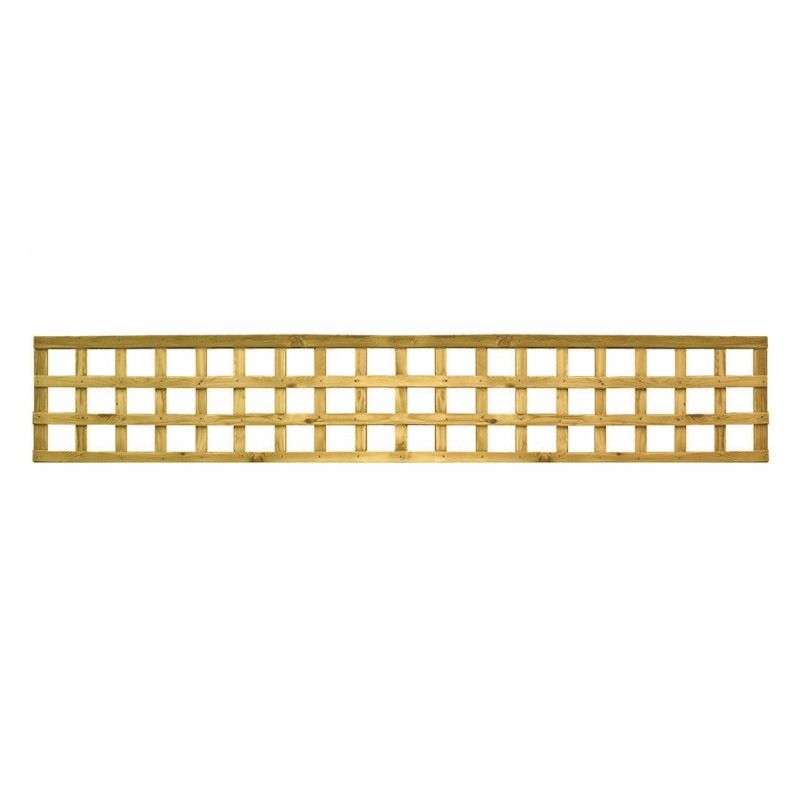 Zest County Square Trellis 1ft x 6ft - 3-Pack - One Garden