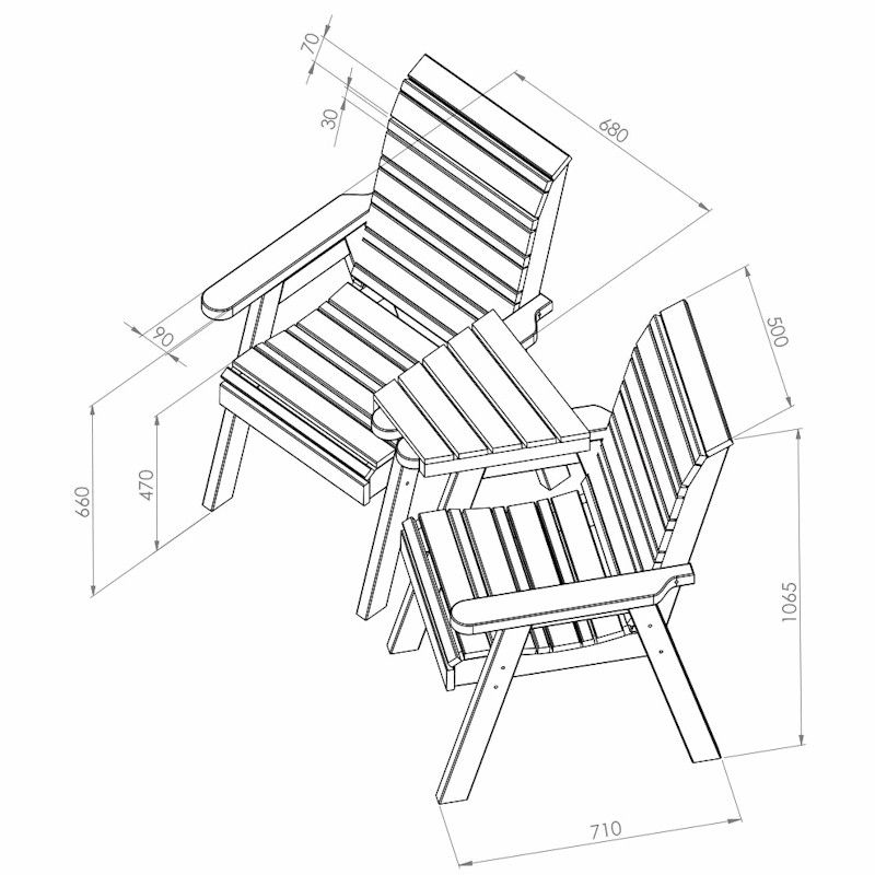 Zest Freya Companion Seat - One Garden