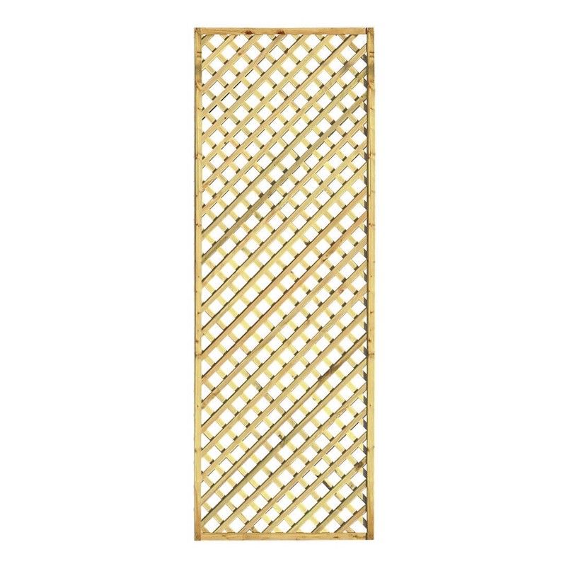 Zest Hillside Diamond Trellis 2ft x 6ft - 3 Pack - One Garden