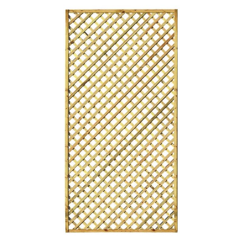 Zest Hillside Diamond Trellis 3ft x 6ft - 3 Pack - One Garden