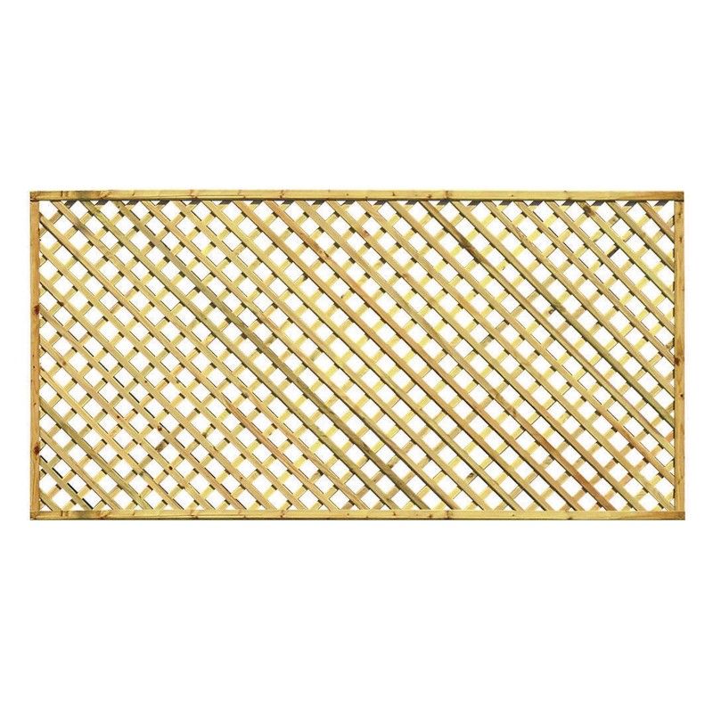 Zest Hillside Diamond Trellis 3ft x 6ft - 3 Pack - One Garden