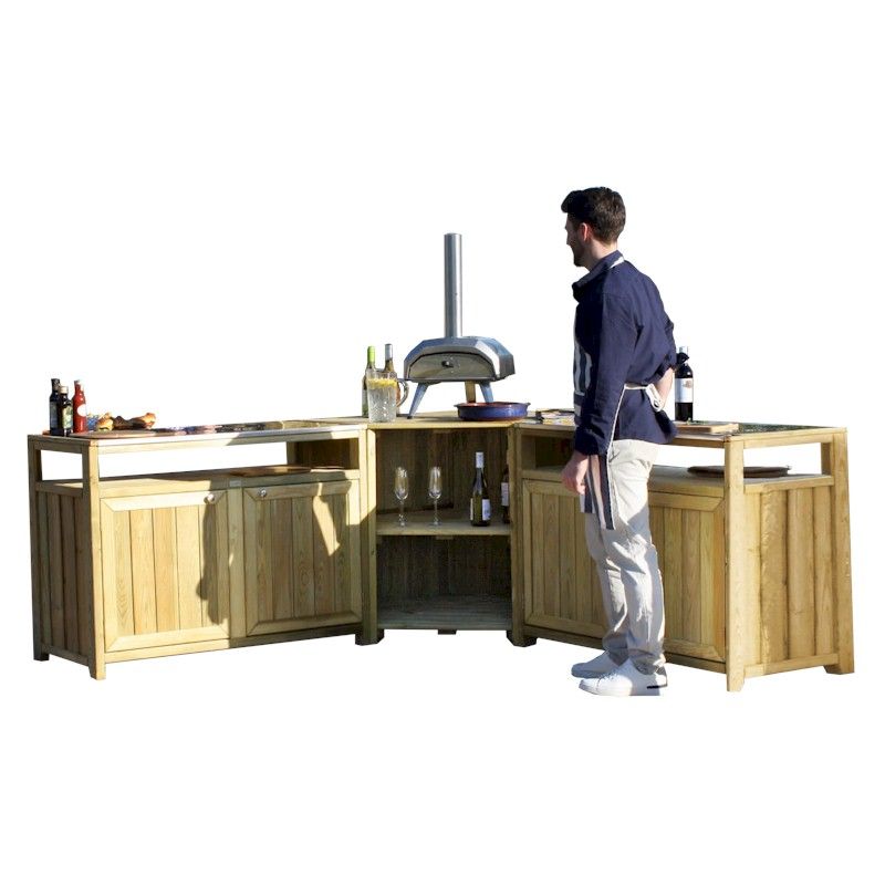 Zest Terraza Outdoor Kitchen Set - One Garden