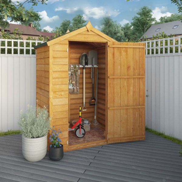 Mercia Overlap Apex Shed 3x4 - Windowless - One Garden