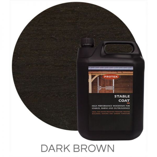 Protek Stable Coat - Dark Brown 25 Litre - One Garden