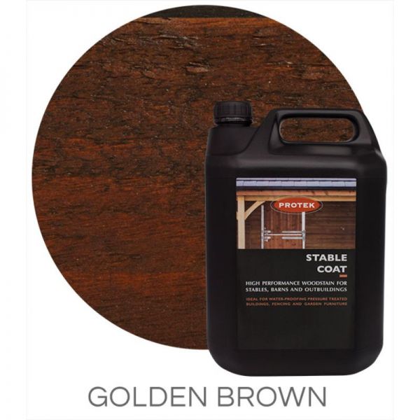 Protek Stable Coat - Golden Brown 5 Litre - One Garden