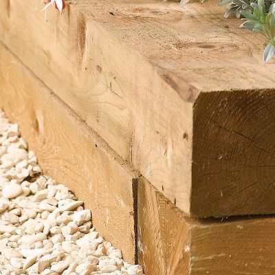 Rowlinson Timber Blocks 0.9m - 2 Pack - One Garden