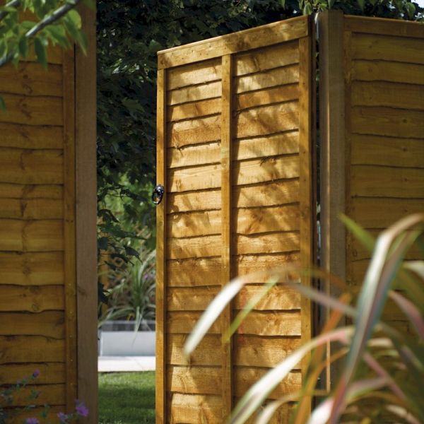 Rowlinson Traditional Lap Gate Pressure Treated 6ft x 3ft - One Garden