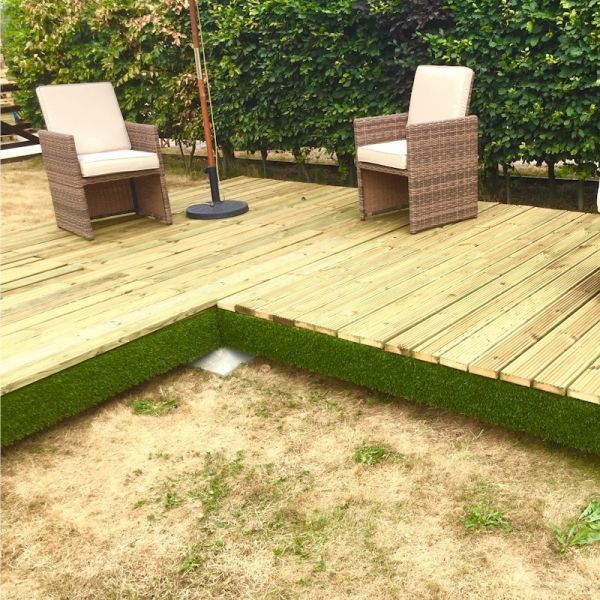 Swift Deck Complete Corner Decking Kit 4.75m x 4.7m - One Garden