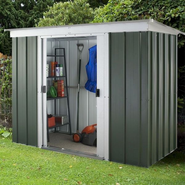 Yardmaster Emerald Pent 84GPZ Metal Shed 2.24 x 1.04m - One Garden