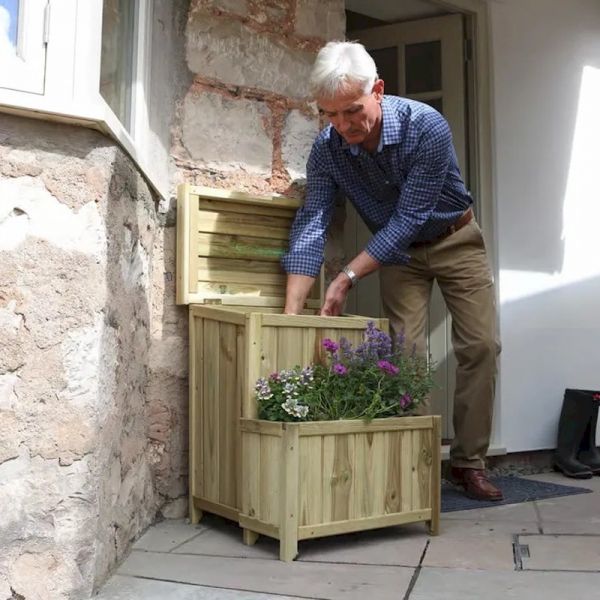 Zest Parcel Store With Planter - One Garden